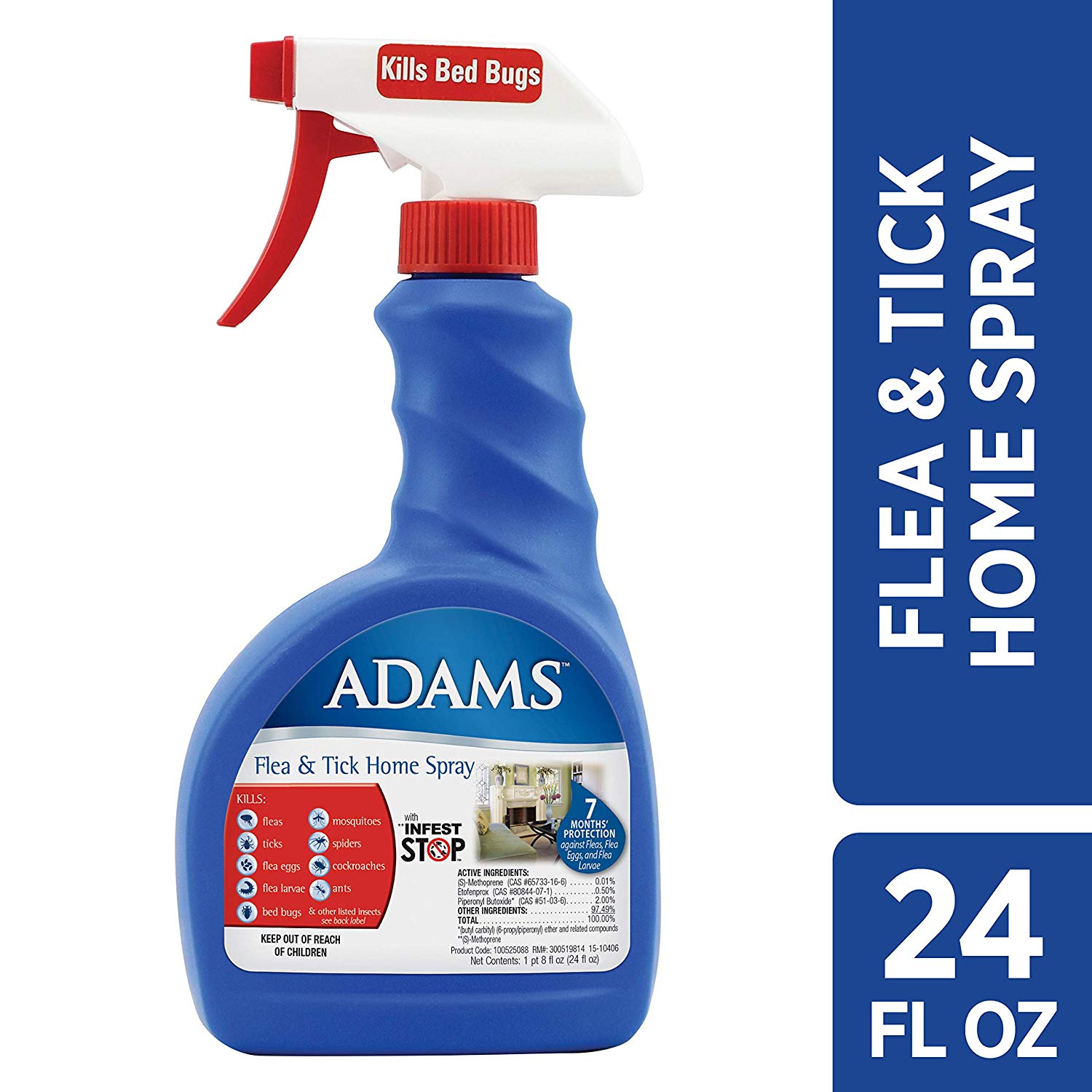 Adams Flea and Tick Home Spray 24 ounces – 100525088 – Pet Stores USA