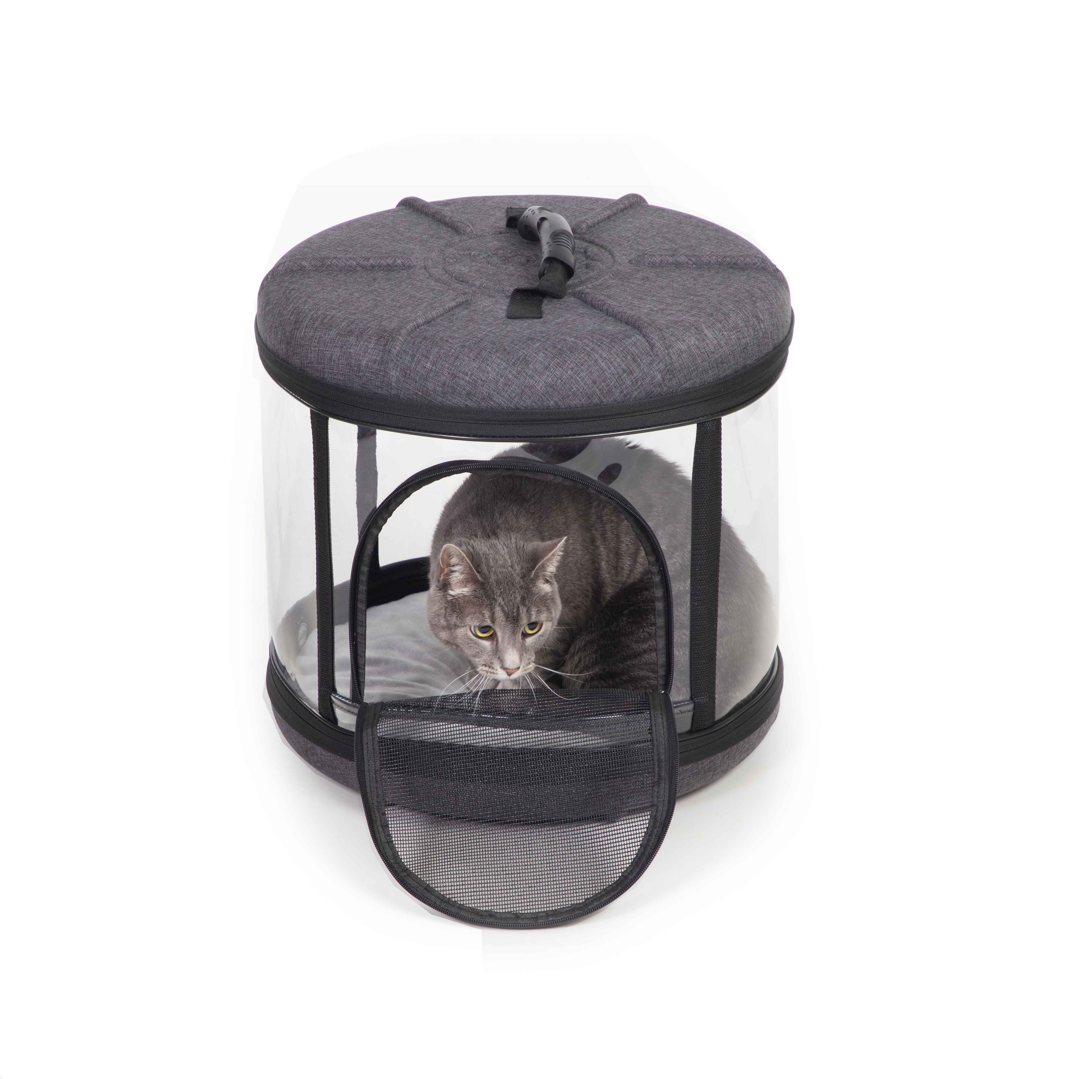 K&H Pet Products Mod Capsule Soft-Sided Pet Carrier for Cats Gray 17″ x ...