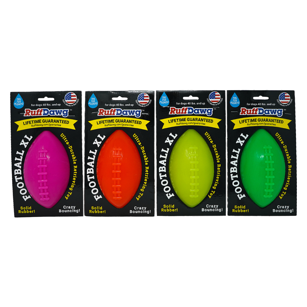 Ruff Dawg Football Dog Toy Assorted 6″ x 3″ x 3″ – FOOTBALL-XL – Pet ...